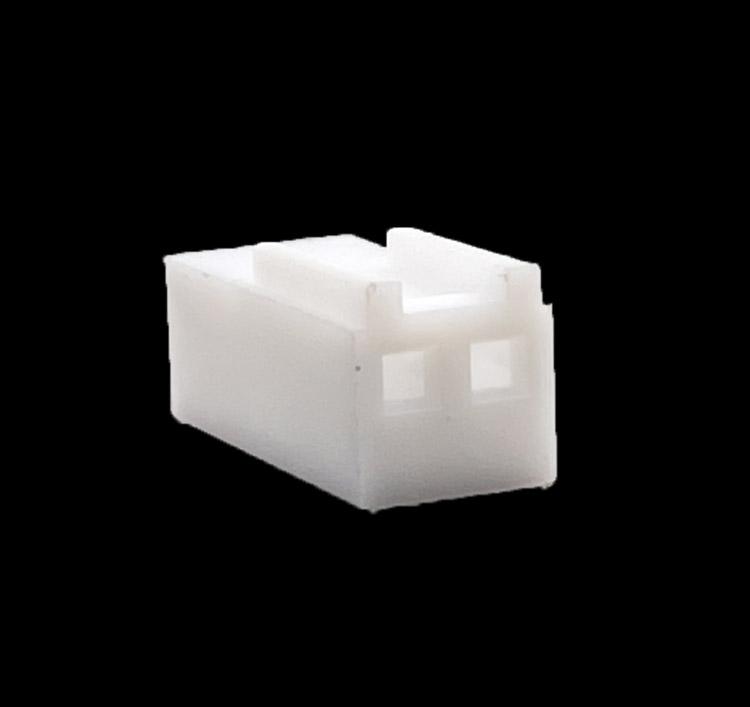 Molex compatible .100 terminal housing with nylon ramp lock. For use