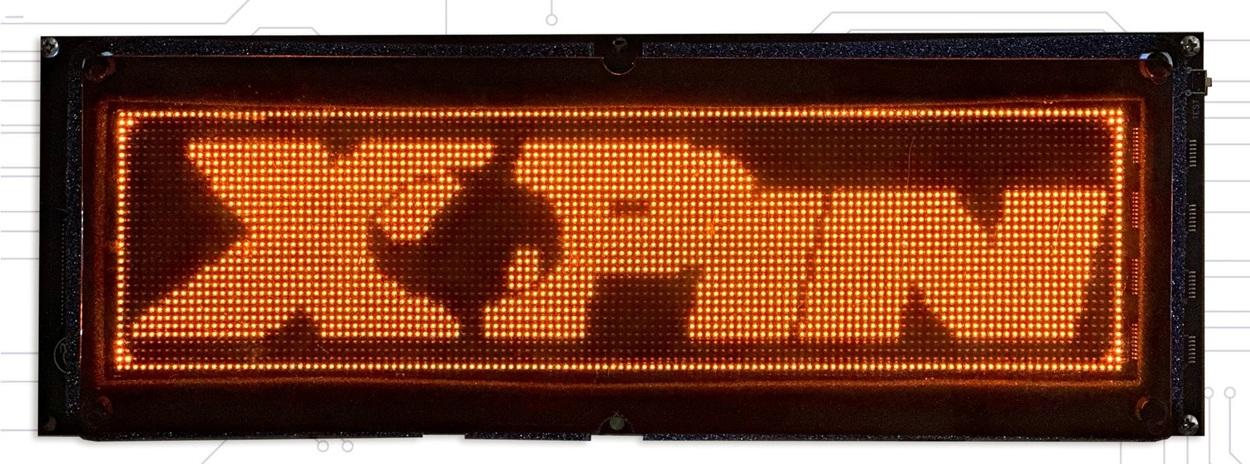 X-Pin Orange DMD, Dot Matrix LED Orange Display